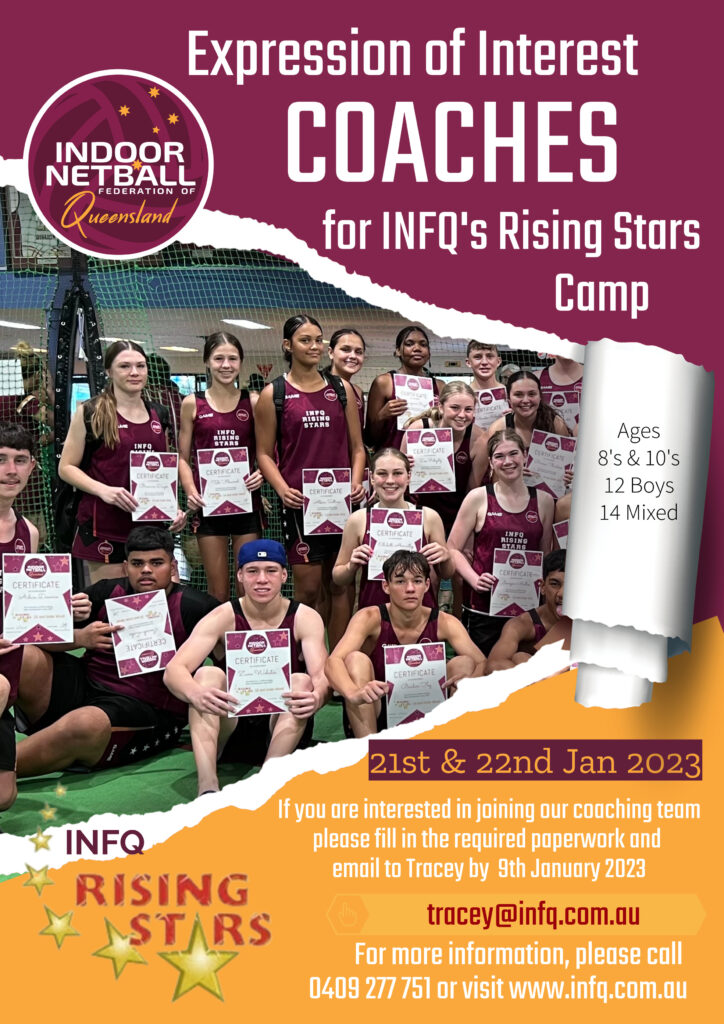 Expression of Interest – Coaches for INFQ’s Rising Stars Camp 2023 ...